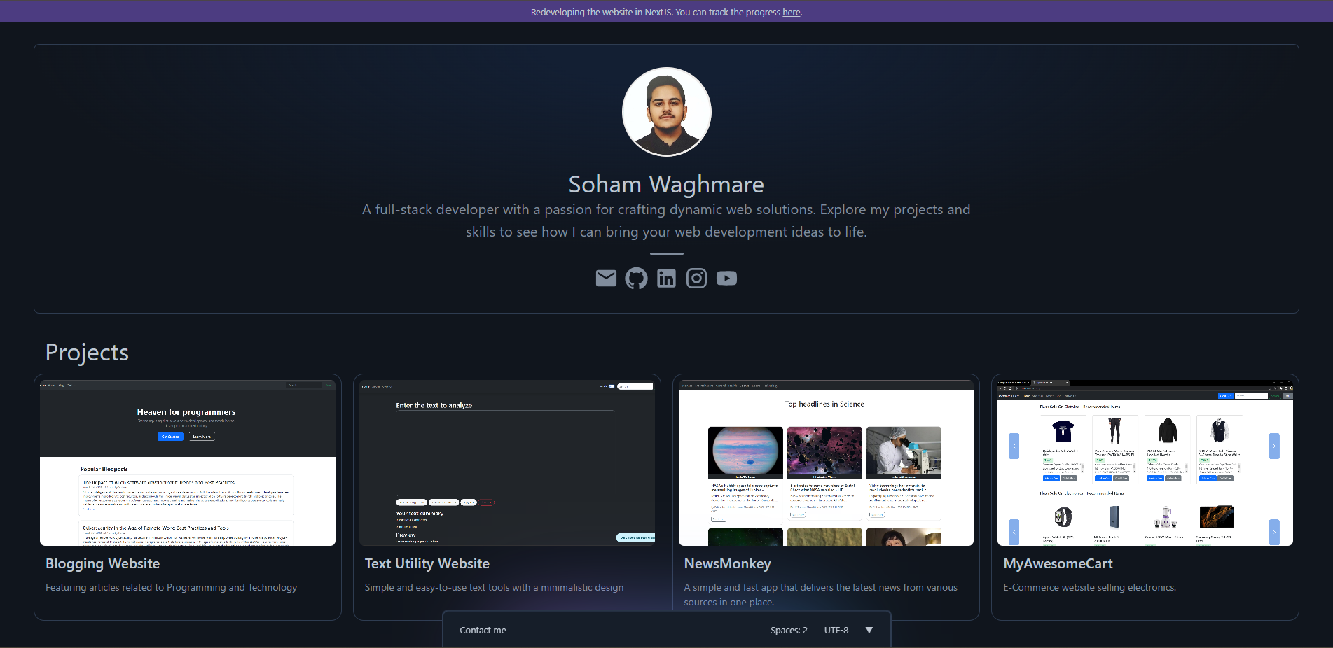 Soham's Tech Odyssey : Navigating the Digital Universe